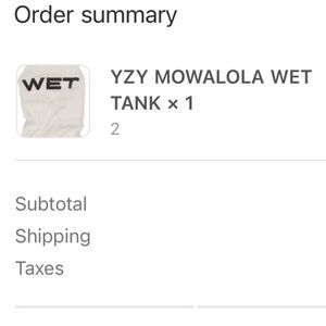 Yeezy | Tops | Yzy Mowalola Wet Tank | Poshmark